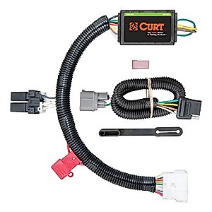 CURT 56170 Vehicle-Side Custom 4-Pin Trailer Wiring Harness, Fits Select Honda Pilot , Black