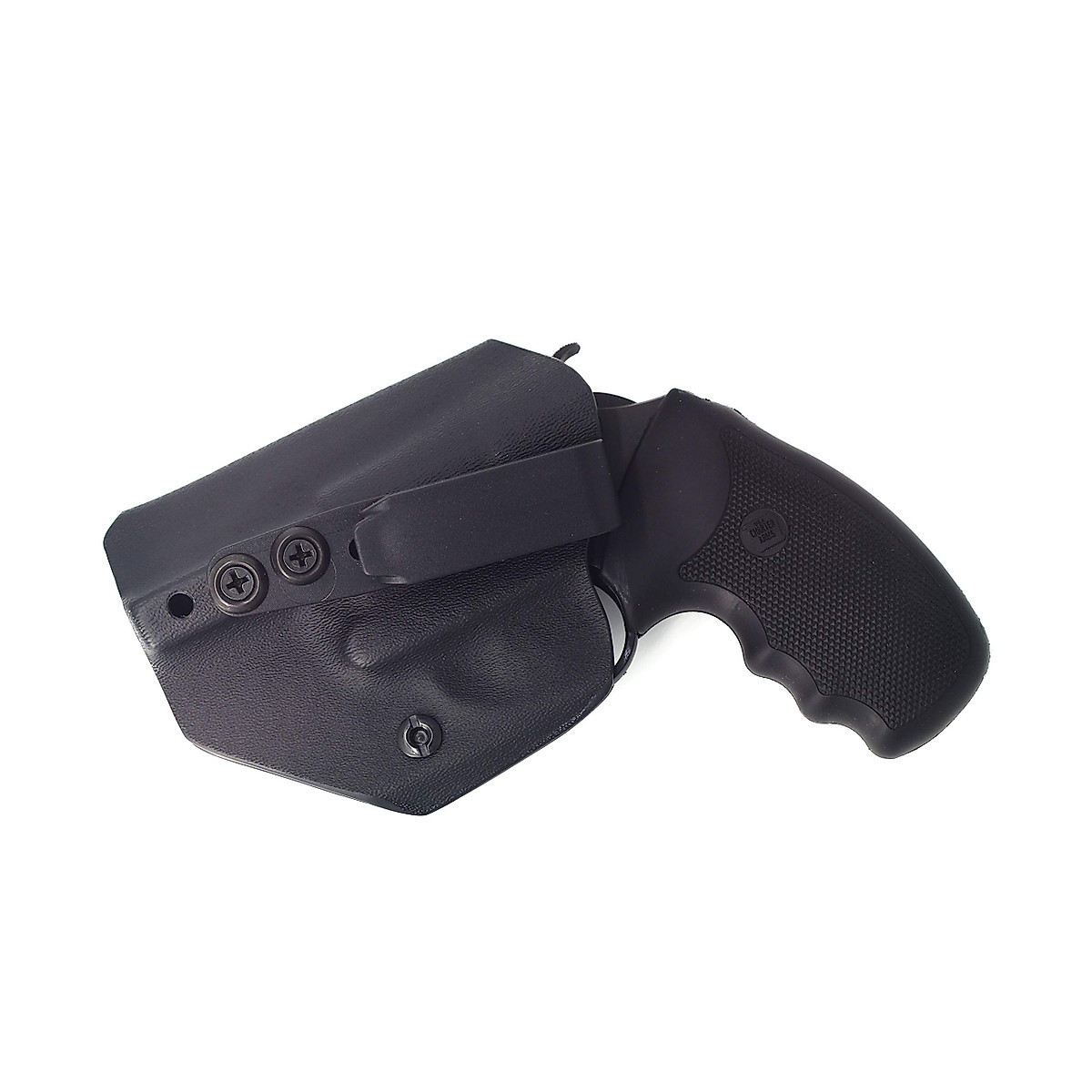 Compatable with Charter Arms Undercover 38 Special .38 Ambidextrous IWB Kydex Holster Inside Waistband Concealed Carry Holster Made in USA (Black)