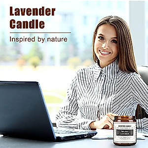 4 Pack Candles for Home Scented Sage and Lavender Candles Natural Soy Wax Relaxing Candle, Sage Candles for Cleansing House, House Warming Gifts New Home, Valentine's Day, Mother's Day Gift