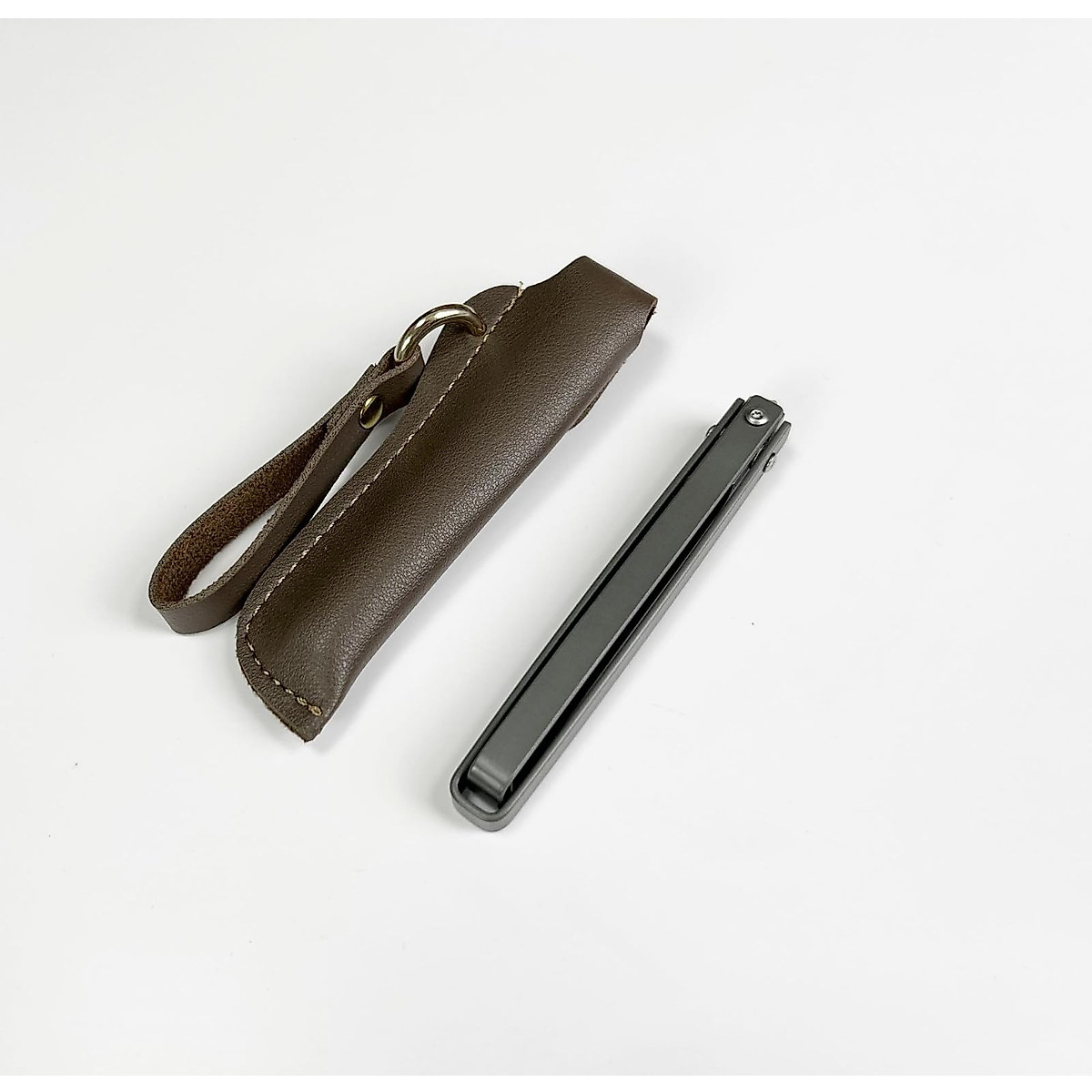 ichuanyi 2023 New Folding Broken Window Pocket Knife,New Folding Fruit Knife,Creative Portable Fruit Knife Mini Mechanical Knife (Gray)