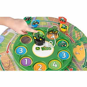 John Deere Go Johnny Go Board Game - Cooperative Farming Games for Game Night - John Deere Toys and Board Games - Farm Toy Games for Kids - Family Games Ages 5 Years and Up