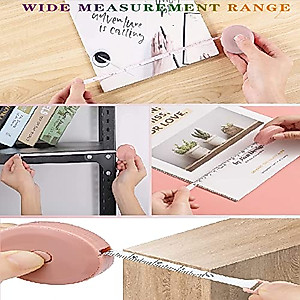 2 Pack Soft Automatic Retractable Tape Measure.60inch/150cm Body Waist,Tailor Sewing Craft, Cloth Fabric Measurement Digital Tape,Mini Collectible Pocket Kids Measuring Tape Tool(Green Pink)