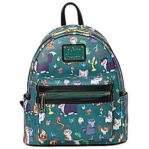 Loungefly Disney Mini Backpack Princess Sidekicks All Over Print Shoulder Bag