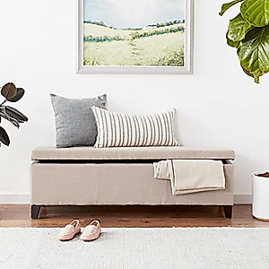 Christopher Knight Home Glouser Fabric Storage Ottoman, Sand