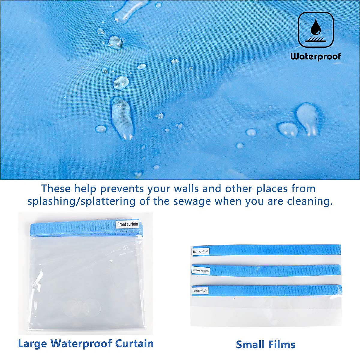 Forestchill Mini Split Air Conditioner Cleaning Cover Bag, Waterproof Dust Washing Clean Protector Bag for Large Sized Wall Mounted AC Units of 24000 to 36000 BTU