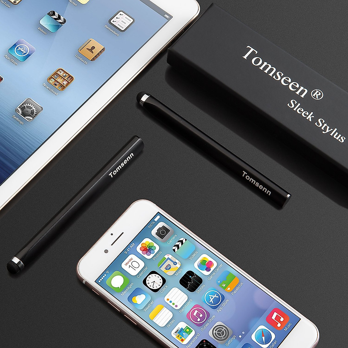 Tomsenn Magnetic Stylus Touch Pen for ipad/Tablet/Smartphone (Black)
