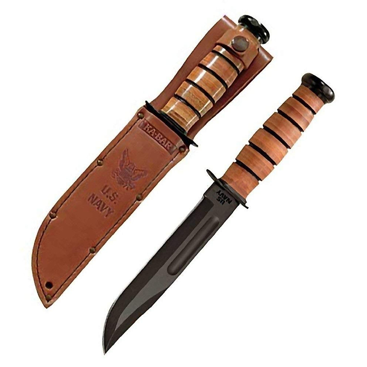 Full-size Brown Leather USN Sheath
