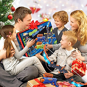 SpringFlower 2 Bow and Arrow Sets with LED Light-up,2 Foam Dart Guns for Kids 5 6 7 8 9 10+ Years Old, Archery Set with Standing Target for Boys & Girl, Ideal Gift