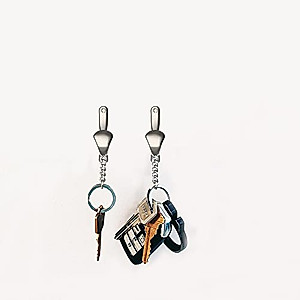 DECMATE 5 Packs Heavy Duty Wall Mounted Coat Hooks with 10 Screws Utility Hardware Contemporary Metal Single Hooks Brushed Satin Nickel for Hanging Coat, Scarf, Bag, Towel, Key, Cap, Cup, Hat …