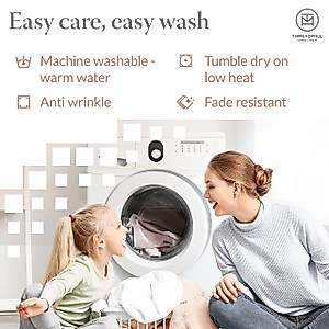 Threadmill Folkstone Blue Cloth Napkins Set of 12 Cotton, Reusable 20 x 20 inch Napkins Cloth Washable, Dinner Napkins Perfect for Wedding, Parties, Cocktails, Fall, Thanksgiving, Christmas