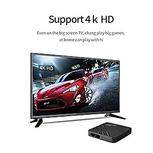 KRGEMS Smart TV Box,Media Player,Quad-core CPU,Dual-Band WiFi,4K HD, 3D Experience,H.265 HD decoding,with Remote Control,8G+128G