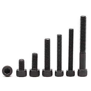 M10-1.5 x 30mm (10 Pack) Alloy Steel Socket Head Cap Screws Grade 12.9 Black Oxide Finish Full Thread