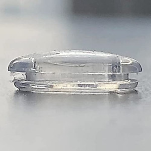 Eazean Replacement Nose Pads for Oakley Eyeglasses/Sunglasses, 5 Pairs Clear Silicone Nose Pieces Guards