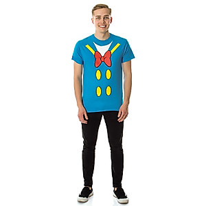 Disney Donald Duck Shirt Men's I Am Donald Costume Classic Cartoon Adult Licensed T-Shirt (Large) Turquoise