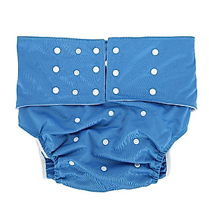 Washable Adult Diaper, Oversize Reusable Diaper Pants Against Incontinence, Used with Reusable Diaper Pad, Dual Opening Pocket Adjustable Leak- for The Elderly and Disabled