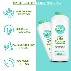 Baby Powder, Pure Cornstarch, 10-oz. (pack of 12)