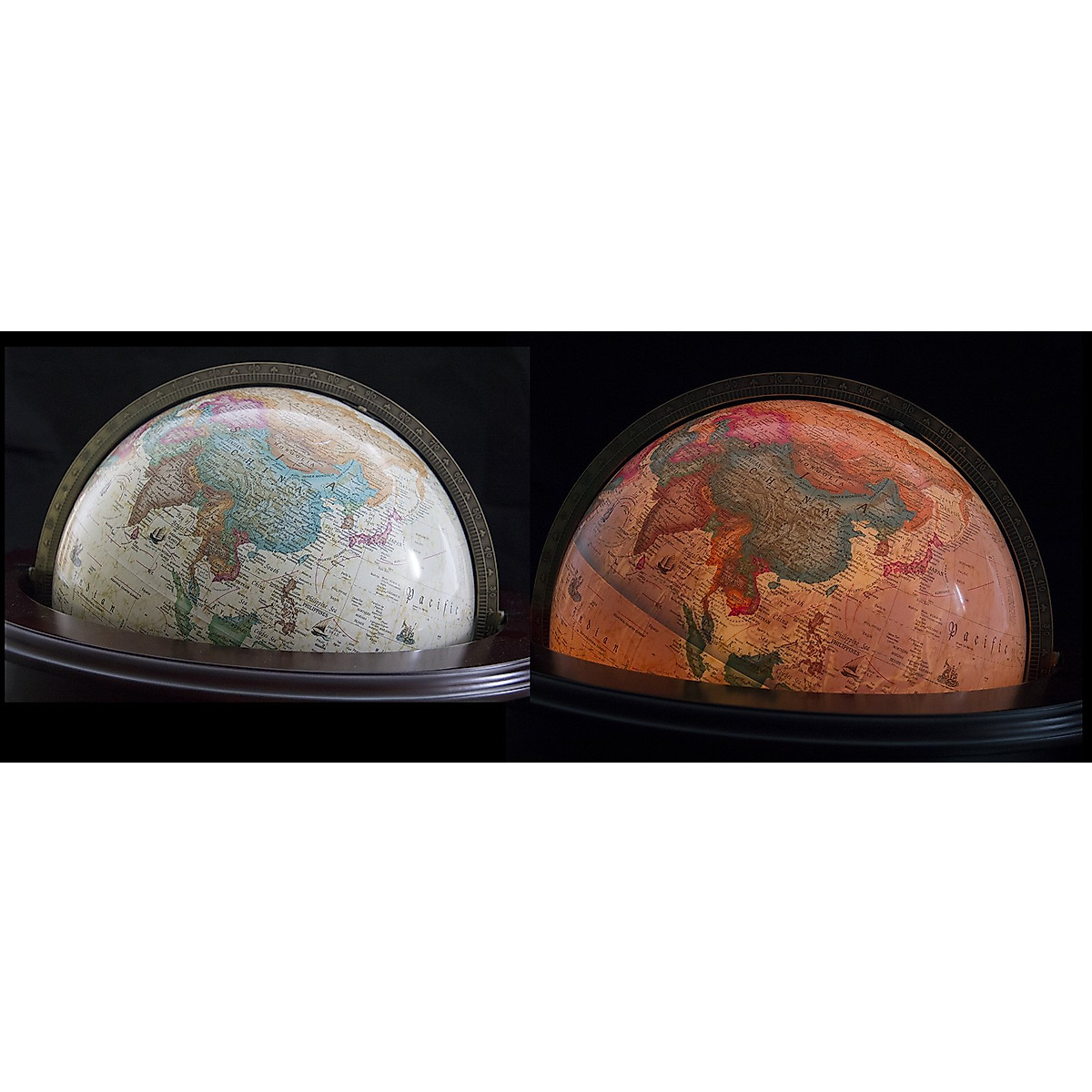Replogle Globes Lancaster Illuminated Globe, Antique Ocean, 12-Inch Diameter, Large, Off- White