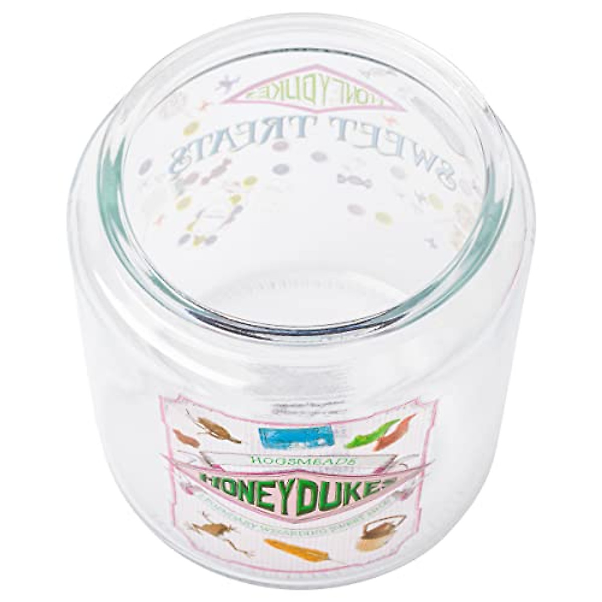 Silver Buffalo Harry Potter Honeydukes Treats Glass Jar with Lid, 6 Inches