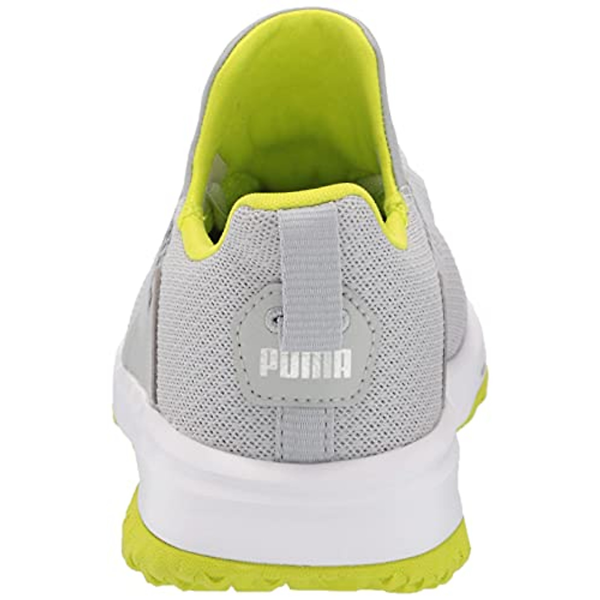 PUMA Fusion Evo Jr. Golf Shoe, High Rise-Limepunch, 2 US Unisex Little Kid