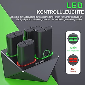 Rechargeable Battery Packs for Xbox One/Xbox Series X|S,YCCTEAM 4x1200mAh Battery Packs Charger Station for Xbox Series X|S, Xbox One S/One X/One Elite Controllers-Accessories Kit for Xbox One
