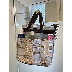 ROMYtendency Shower caddy, mesh shower tote bag, multi storage bath caddy with Shower ball set