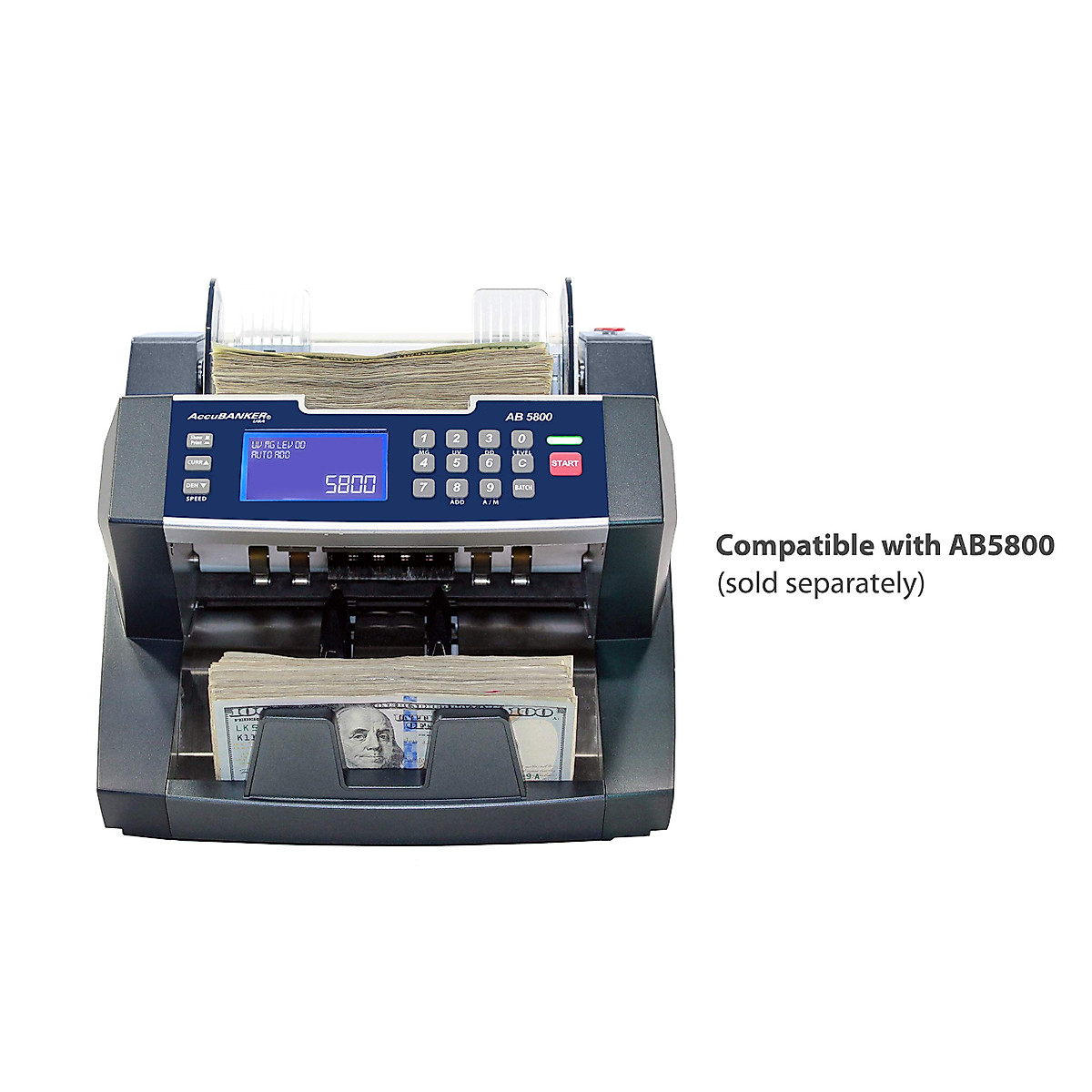 AccuBANKER MP20-58 Thermal Printer for AB5800 Bill Counter - Prints Reports of Verified Bills, Quick and Easy to Use, Compact Design, Quick Printing Speed, Low Noise Level (AB5800 Compatibility)