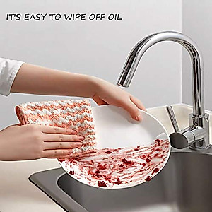 YOHOTA Kitchen Towels-Microfiber Cleaning Cloth,Pack of 9,Size:10" x 10",Dish Cloths for Washing Dishes,Dish Rags for Drying Dishes Kitchen Wash Clothes and Dish Towels.