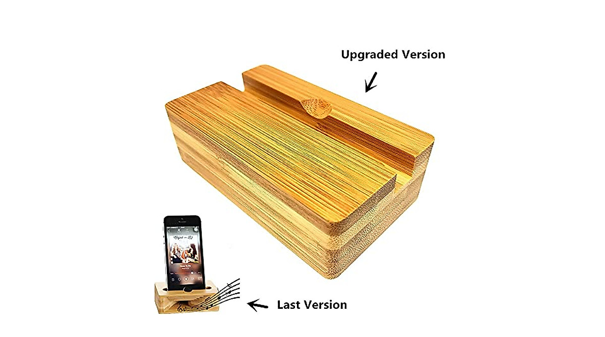 Fanshu Wood Cell Phone Stand Amplifier - Desktop Holder