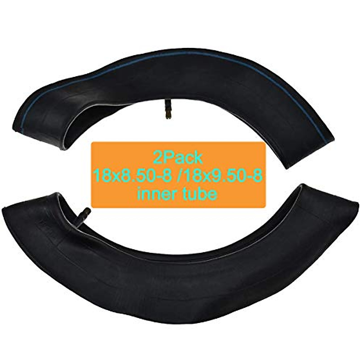 18x8.50-8/18x9.50-8 Inner Tube Replacement for Mowers, Hand Trucks, Wheelbarrows, Carts, Premium Lawn and Garden Inner Tube (2-Pack)
