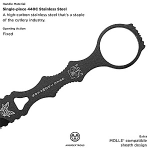 Benchmade - SOCP 176 Tactical Dagger 176BK with Black 440C Handle (176BK)