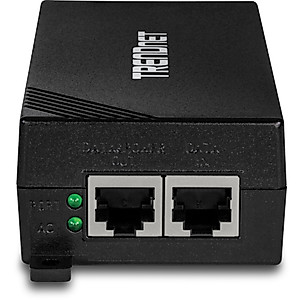 TRENDnet Gigabit Power Over Ethernet Plus (PoE+) Injector,Converts Non-PoE Gigabit to PoE+ or PoE Gigabit, Network Distances up to 100 M (328 Ft.), TPE-115GI (Renewed)