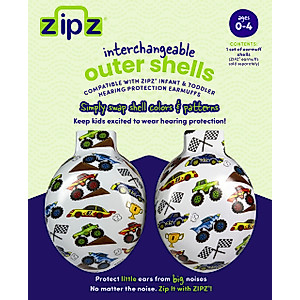 ZIPZ Magnetic Outer Shells – Compatible Baby & Toddler Earmuffs – Simply Change Colors – Headphones SOLD SEPARATELY