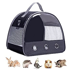 Guinea Pig Carrier, Small Animal Bird Rabbit Turtle Carrier Bag, African Hedgehog Portable Travel Carrier Outdoor Hangbag, Bird Rabbit Guinea Pig Squirrel Carrier