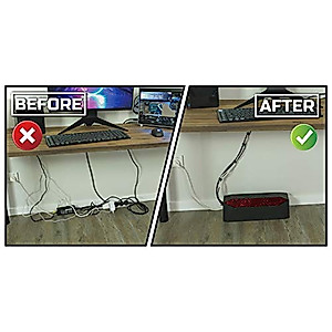 CableMod Aztec Cable Box with Cable Management Accessories (Red)