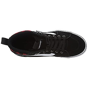 Vans Men's Hi-Top Trainers Sneaker, Suede Black Red Plaid, 12