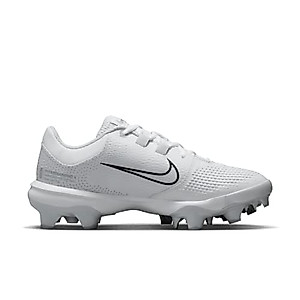 Nike Women's Hyperdiamond 4 Pro Molded Softball Cleats White | Black Size 10 Medium
