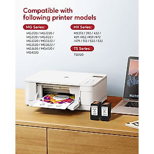 PG-240XL/CL-241XL Axlio Compatible Ink Cartridges Replacement for Canon 240 241, Remanufactured 240XL 241XL Combo Pack Use to Canon PIXMA MG3620 TS5120 MG3520 MG2120 MX452 MX512 MX532 Printer (2 Pack)