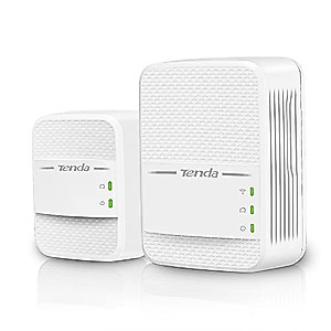 Tenda AV1000 WiFi Powerline Adapter Kit with Gigabit Ports, Powerline Extender with AC650 Dual Band WiFi, Plug and Play, for HD/3D/4K Video Streaming and Gaming (PH10)