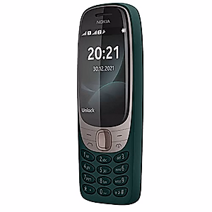 Nokia 6310 (2021) Dual-SIM 16MB ROM + 8MB RAM (GSM Only | No CDMA) Factory Unlocked 2G GSM Cell-Phone (Dark Green) - International Version