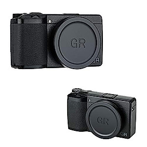 JJC Aluminum Lens Cap Cover Protector for Ricoh GR IIIx GRIIIx GR III GRIII GR II GRII with Soft EVA Interior -Black