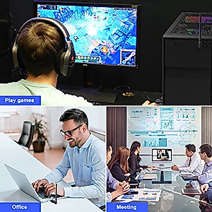 USB WiFi Wireless Adapter for PC 1200Mbps QGOO USB 3.0 WiFi Dongle 802.11 ac Network Adapter with Dual Band 2.4GHz/300Mbps 5GHz/866Mbps 5dBi High Gain Antenna for Desktop Laptop Windows 11/10/8.1/8/8