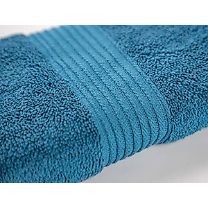 Babiclean Towel Set Absorbent Light Weight and Fast Dry Washcloth Quick Dry Bathroom Hand Towels Durable for Hotel, Spa, Salon and Gym (Hand Towel, Blue)
