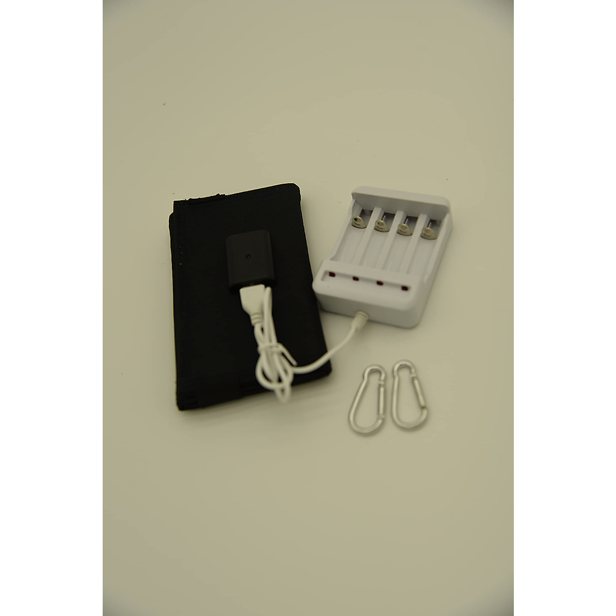 Solar AA & AAA Rechargeable Batteries Charger for 1.2V AA & AAA Ni-MH Ni-CD Batteries, with 6 Watt Solar Panel and 4-Bay USB AA & AAA Charger