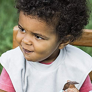 green sprouts Stay-dry Toddler Bib (3pk) | Convenient stay-put protection | Wide coverage & waterproof, Pull-over design, Bibs, One Size, Blue Set (Navy, Blue, Grey)