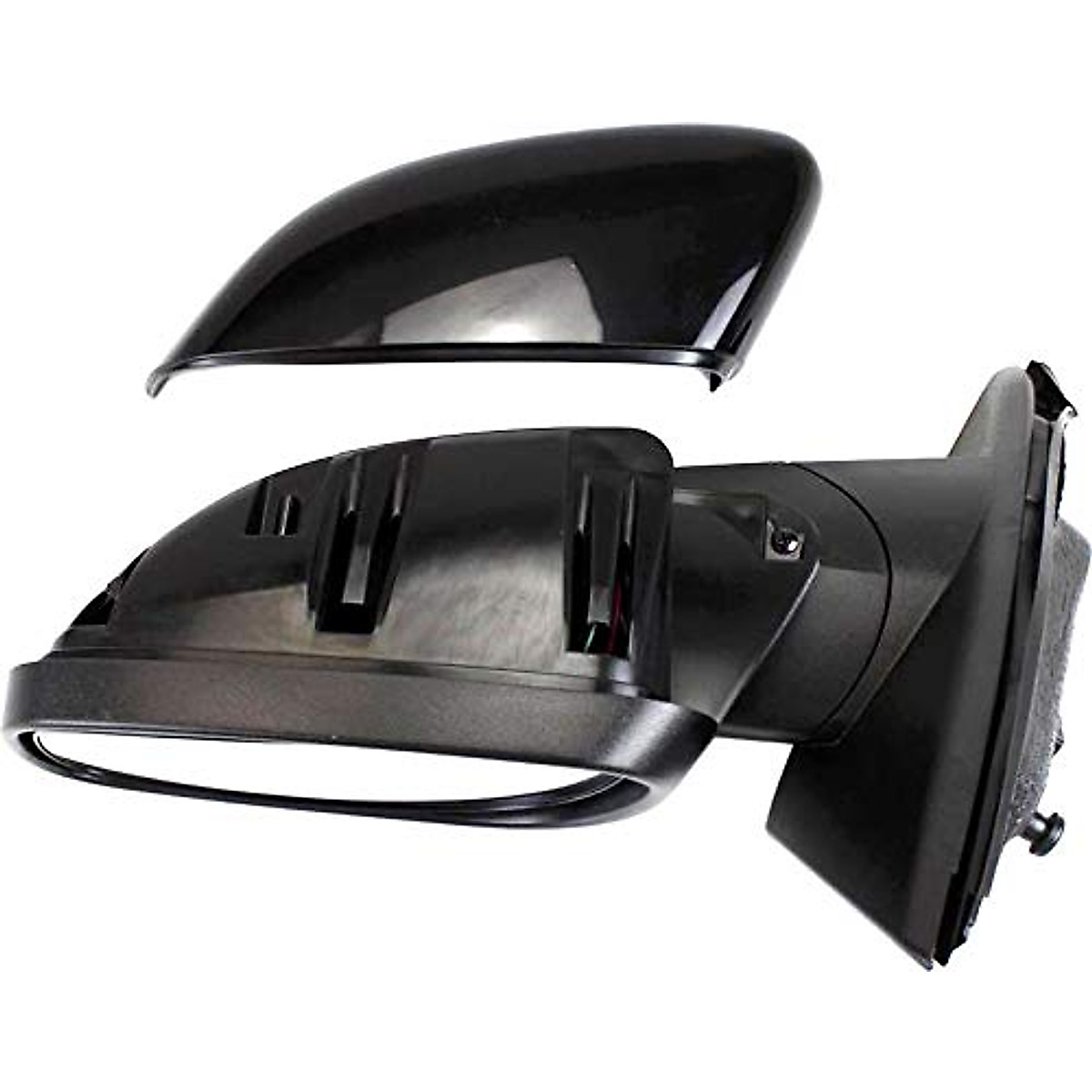 Kool Vue Left Power Heated Door Mirror Compatible With Ford Taurus 2010-2011 With Puddle Lamp; Without Memory Paintable
