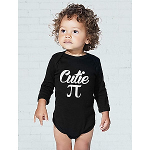 Cutie Pi Symbol Outfit Infant One Piece Pi day Funny Baby Long Sleeve Bodysuit 12M Red