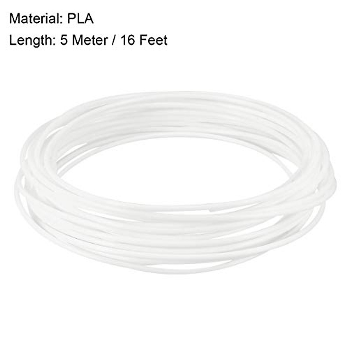 uxcell 3D Pen Filament Refills,16Ft,1.75mm ABS Filament Refills,Dimensional Accuracy +/- 0.02mm,for 3D Printer,White
