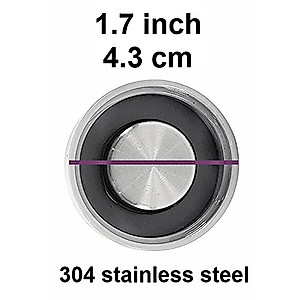 Brieftons Glass Bottles's Lids, Pack of 2 Stainless Steel Caps