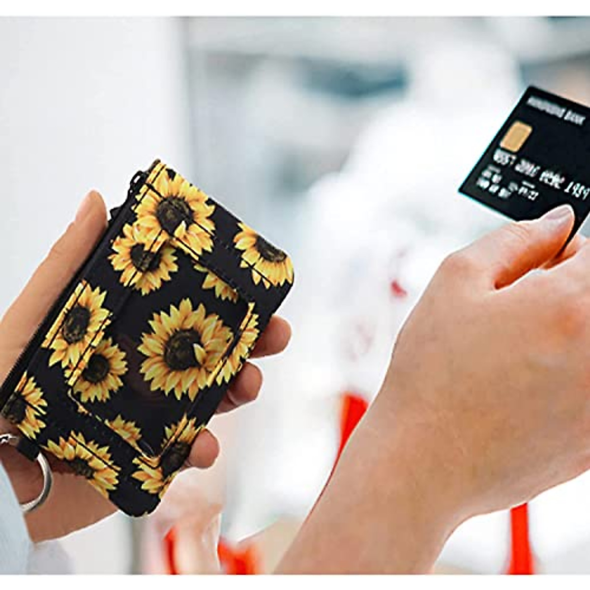 DONGGANGAJI Women's Campus Backpack with wallet set , Casual Daypack Backpacks with trolley sleeve (Sunflower)