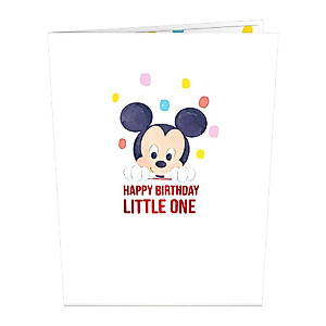 Lovepop Disney's Mickey and Friends 1st Birthday Pop Up Card - 3D Card, Birthday Card, Disney Birthday Card, Mickey Mouse Birthday Card, 3D Birthday Card, Pop Up Disney Card, 1st Birthday Card